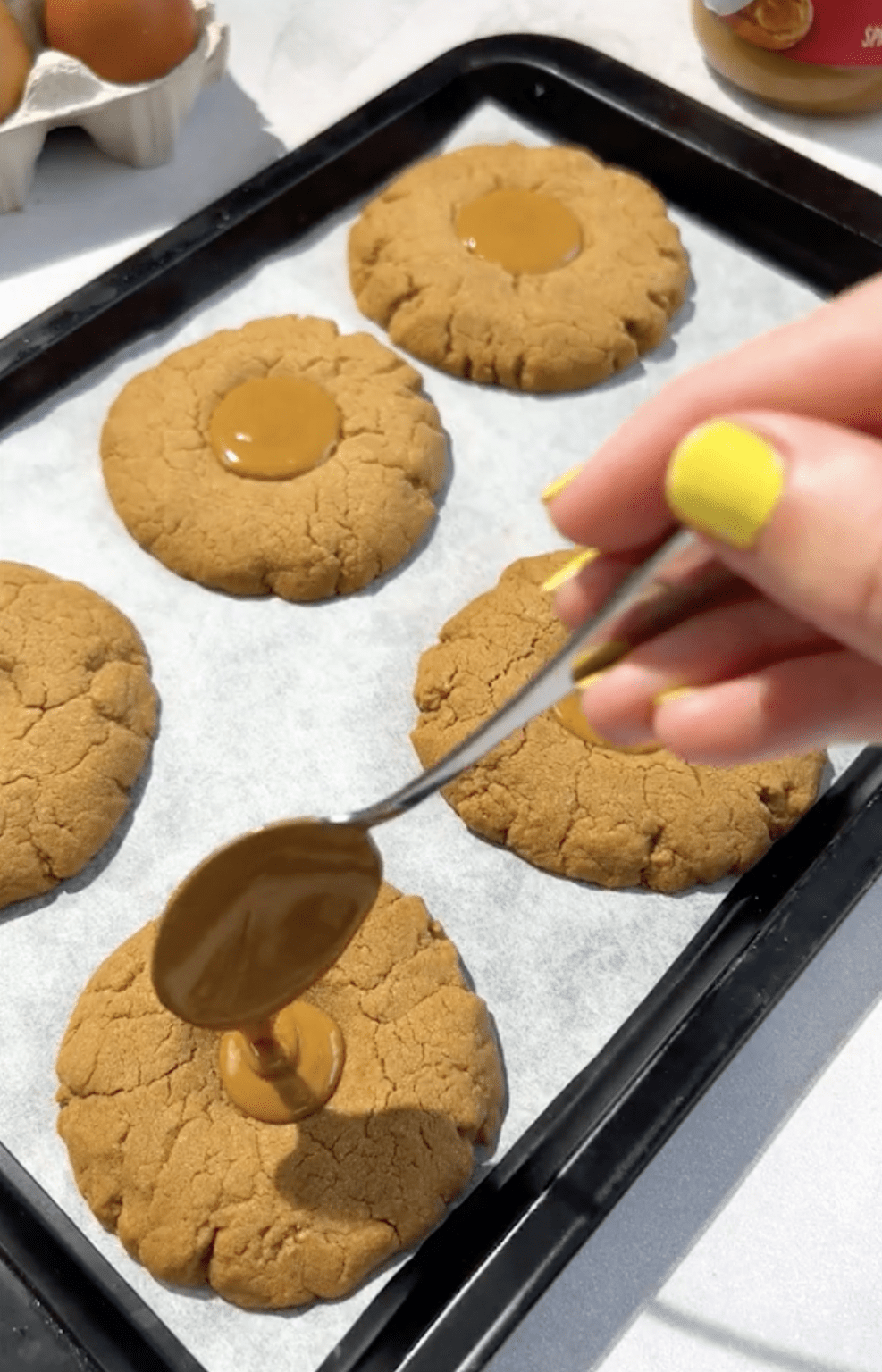 TikTok Viral 3 Ingredient Air Fryer Biscoff Cookies - Flavorfulpinch