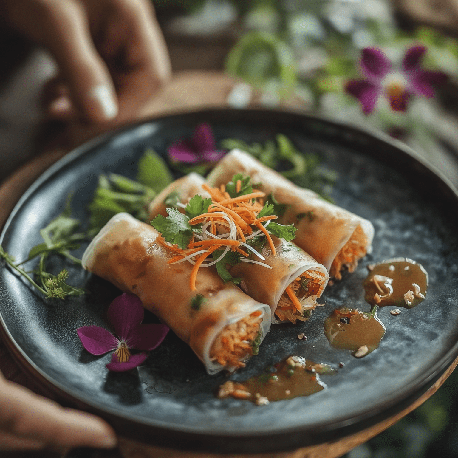 Easy Spicy Noodles Spring Rolls - Flavorfulpinch