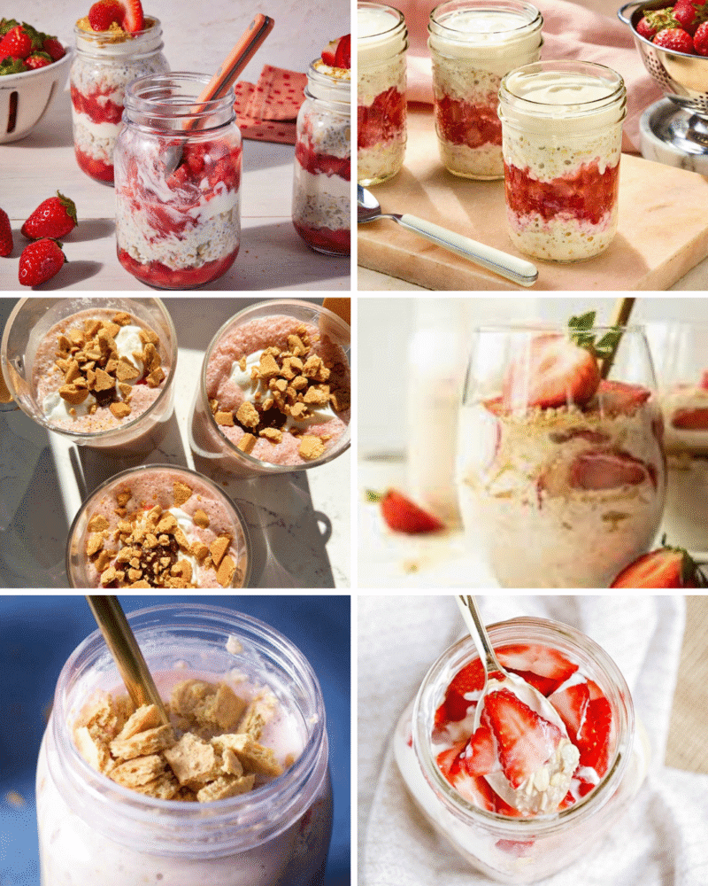 Overnight Oats Breakfast Meal Prep: 16 No-Cook Jars For The Week ...
