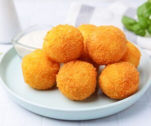 Quick Air Fry Cheese Balls - Cheese Ball Bites - Flavorfulpinch