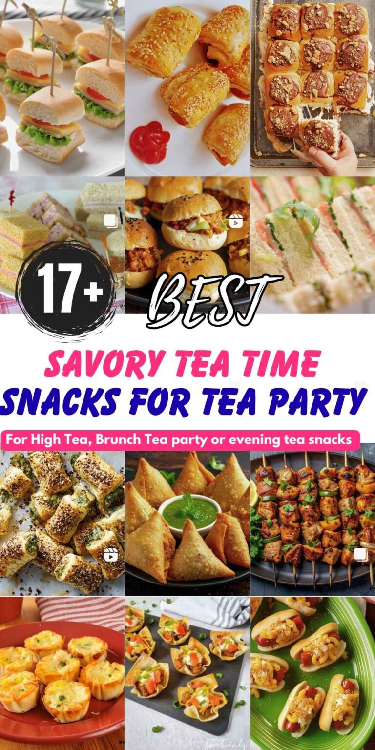 17 Best Savory Tea Time Snacks For Tea Party - Flavorfulpinch