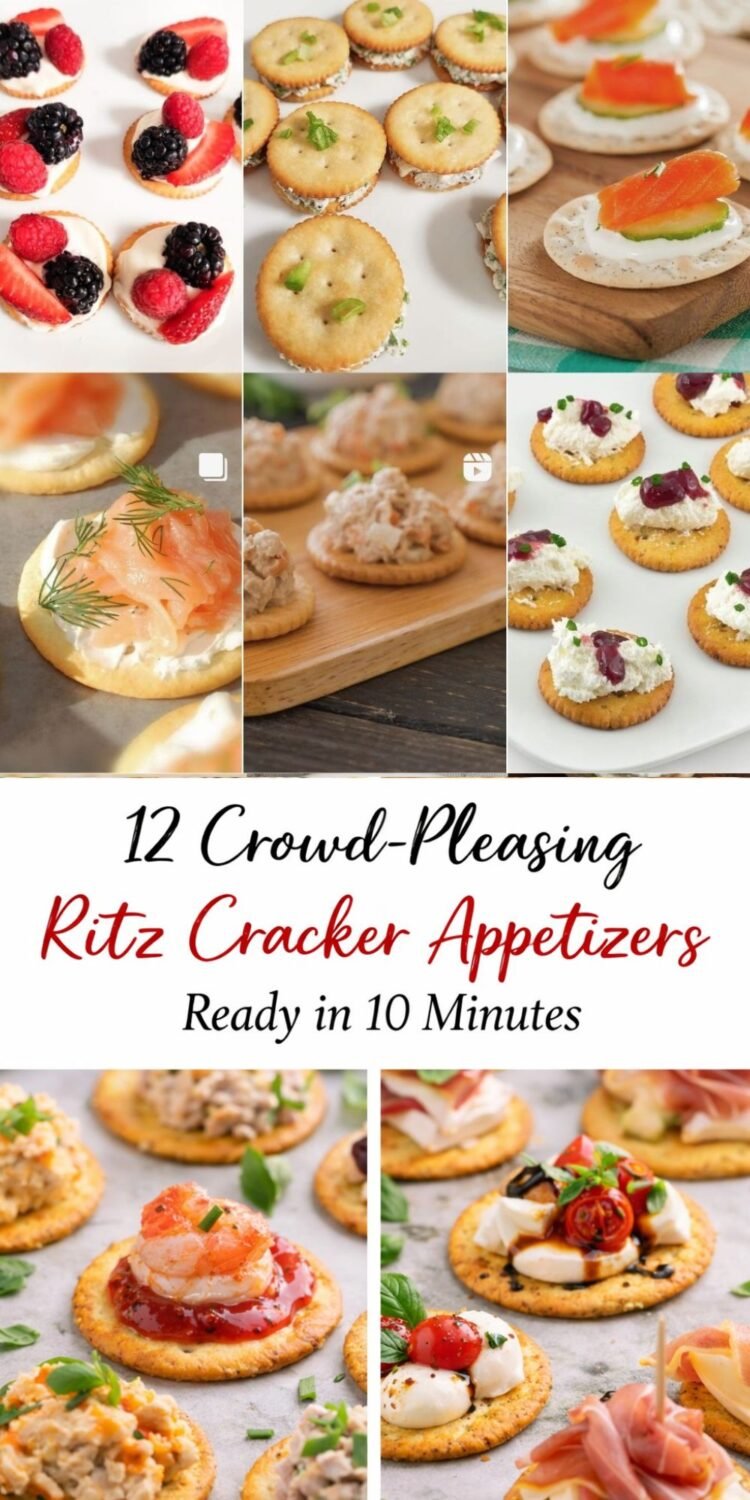 12 Quick Ritz Cracker Snacks/Appetizers Anyone Can Whip Up - Flavorfulpinch