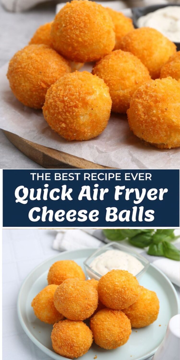 Quick Air Fry Cheese Balls - Cheese Ball Bites - Flavorfulpinch