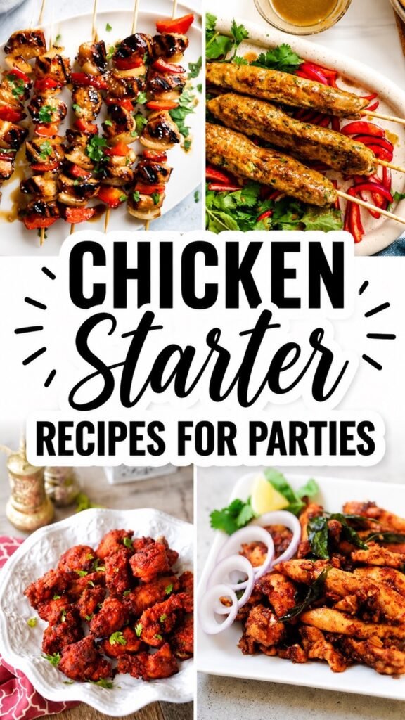 10 Chicken Starter Recipes For Parties - Flavorfulpinch